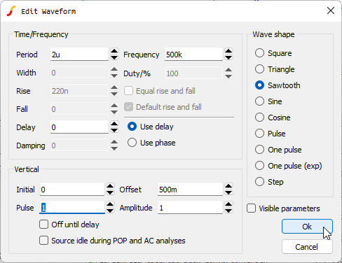 3.3 Set up an AC Analysis