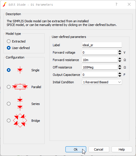 2.5 Change to a User-defined Model
